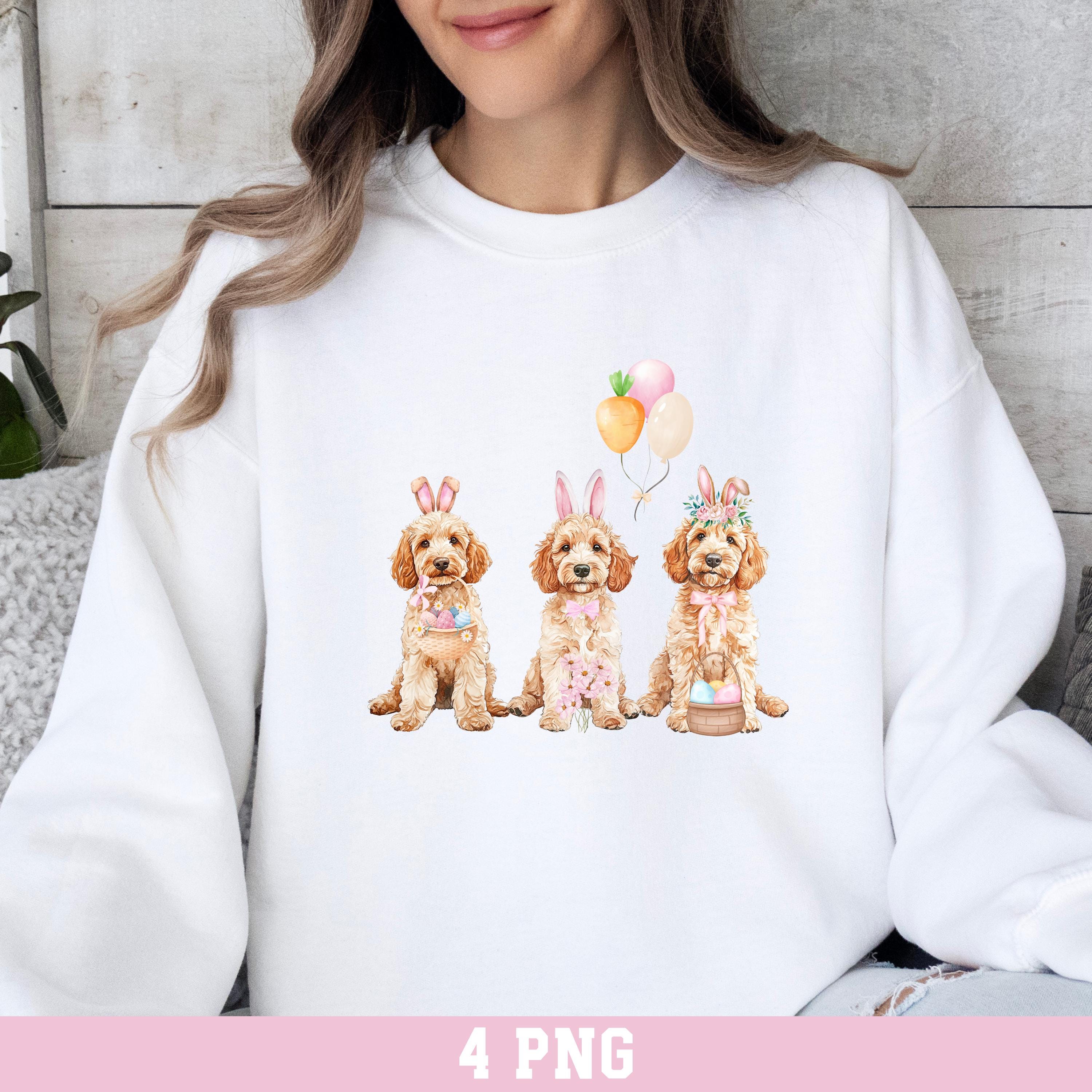 Goldendoodle Easter Bunny PNG: Dog Ears Clipart (digital Download) - Etsy