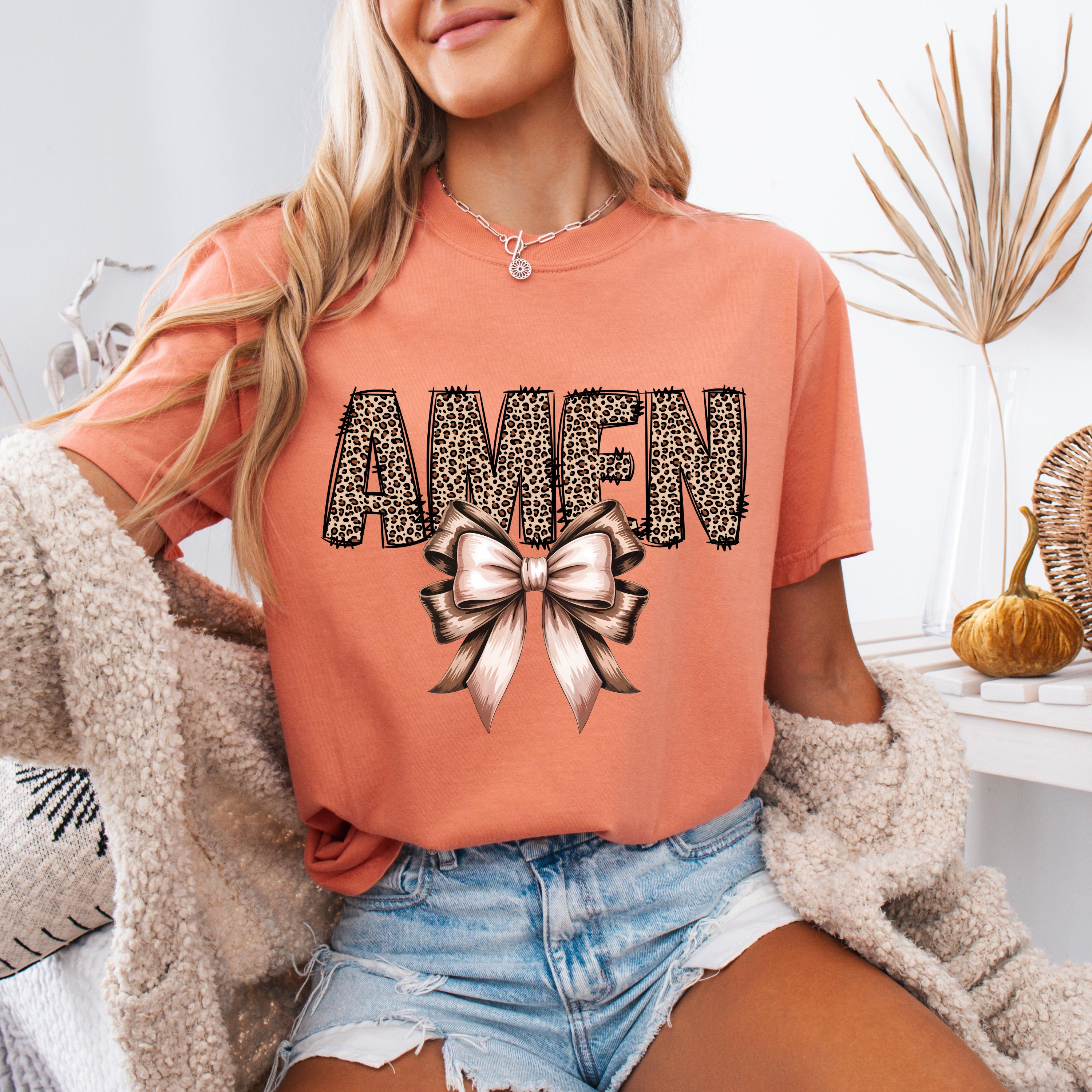 Amen PNG, Christian Leopard Print, Faith Quote Sublimation, Religious ...