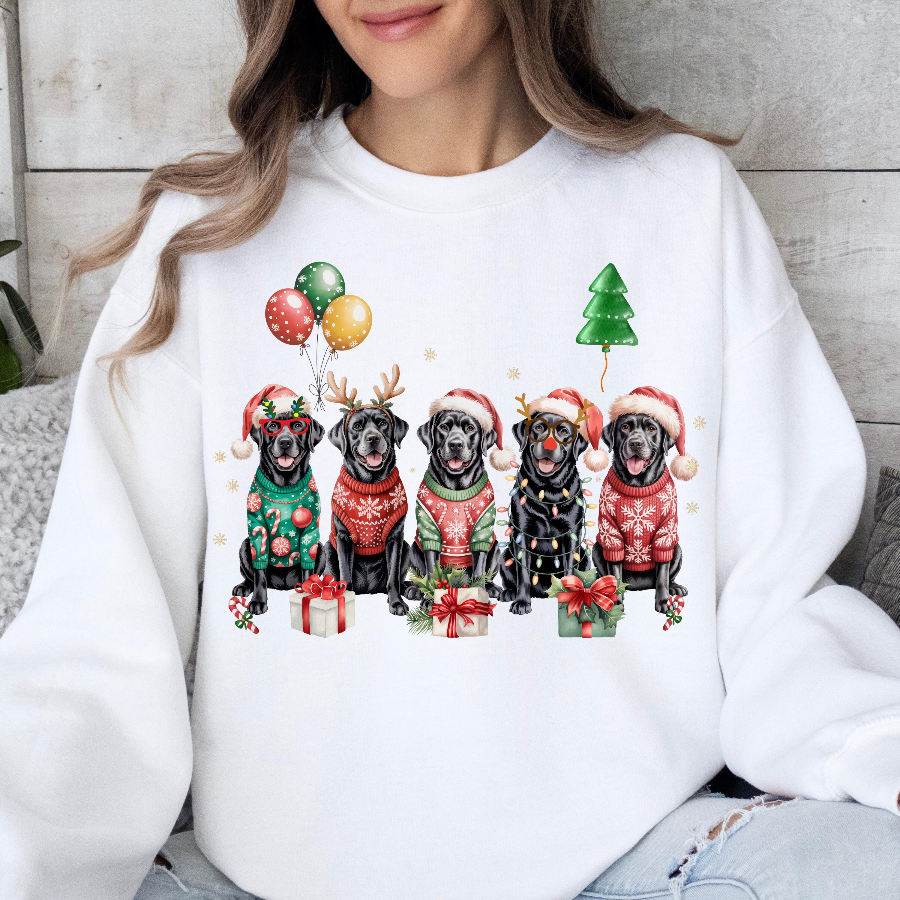 Christmas Black Labrador PNG: Holiday Wiener Dog Clipart, Digital ...