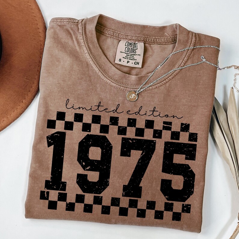 1975 Png Svg, 1975 Print, Vintage Style Birthday Png, 50th Birthday Png ...