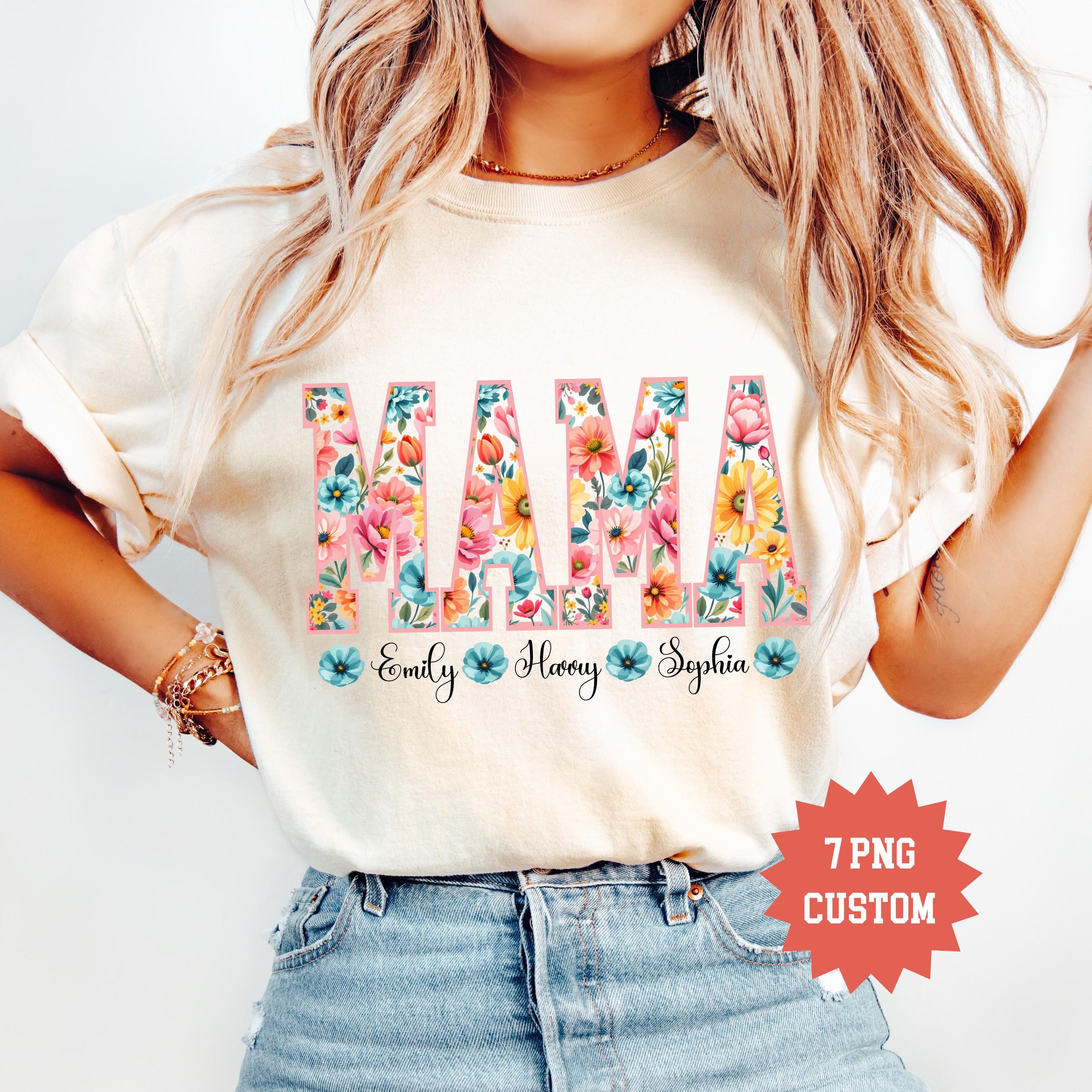 Floral Name PNG Bundle: Custom Family Shirt Design (digital Download ...