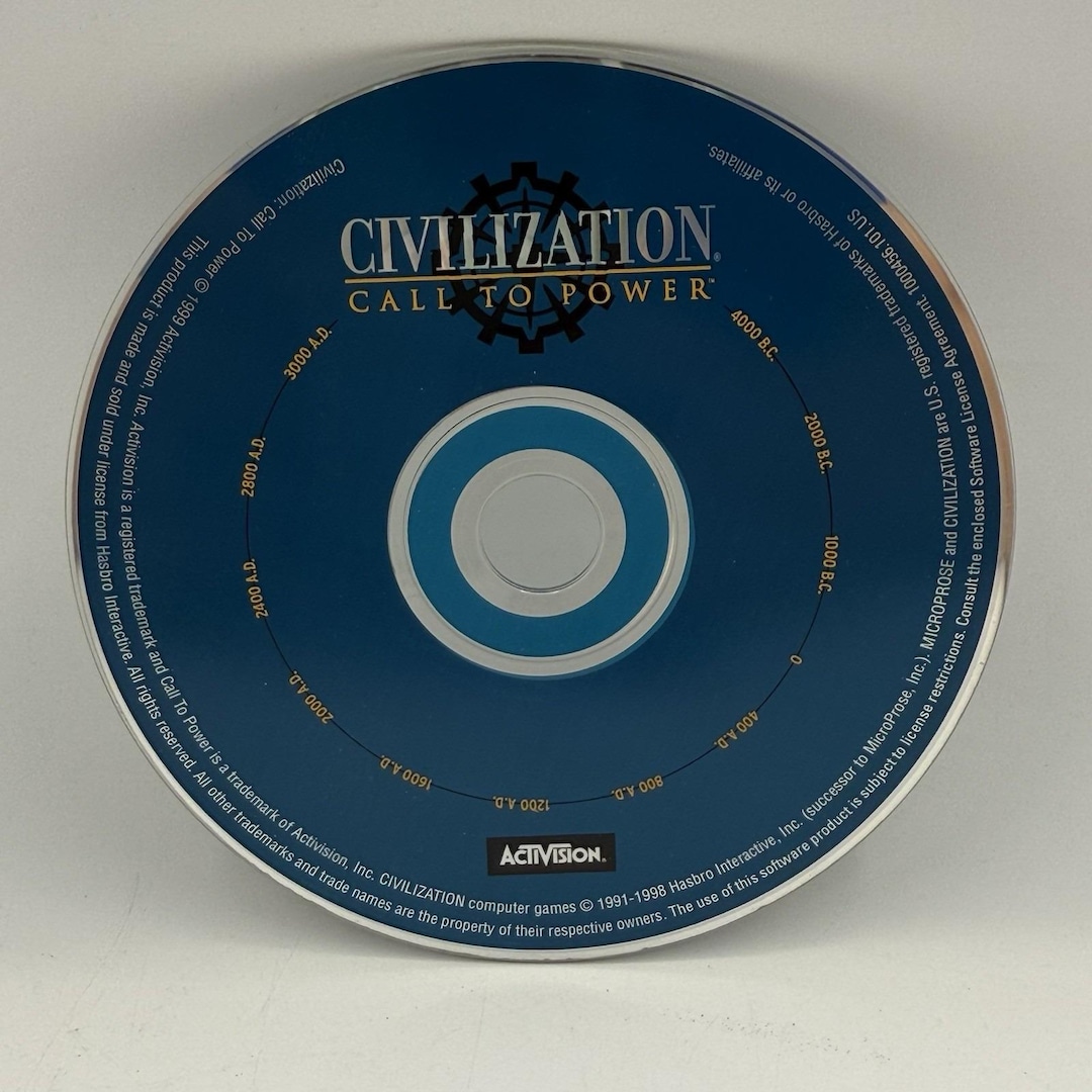 Civilization: Call to Power PC Cd-rom Video Game 1999 (DISC ONLY) - Etsy