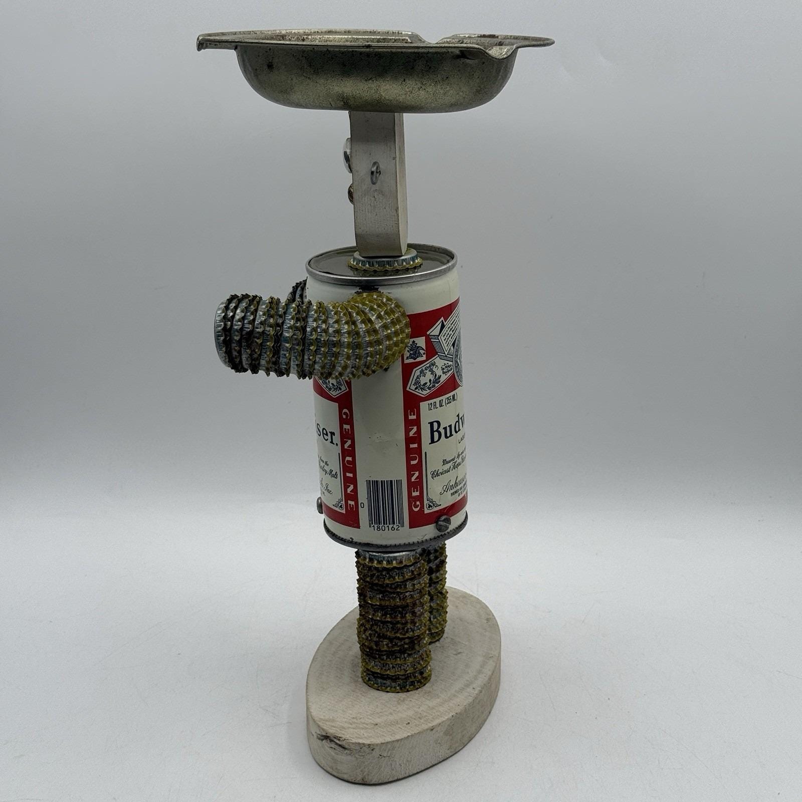 VTG Risque Budweiser Bud Beer Can Mechanical Funny Fun Folk Art Bottle ...