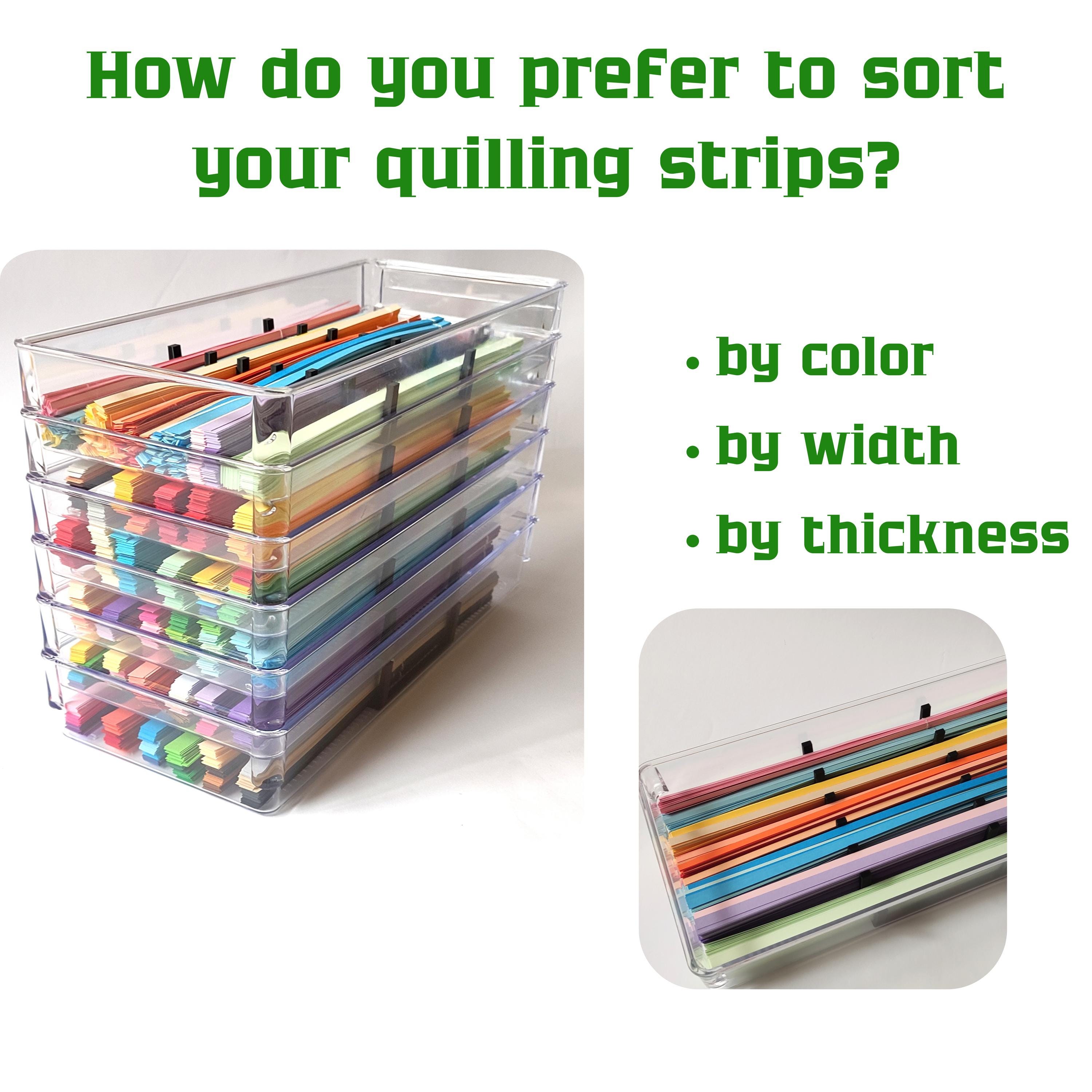 Quilling Paper Storage Tray| Best Place to Store Paper Strips| Craft ...