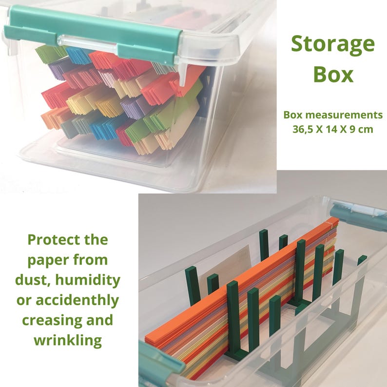 Storage Box for Quilling Paper Strips Organize and Store | Best Place ...