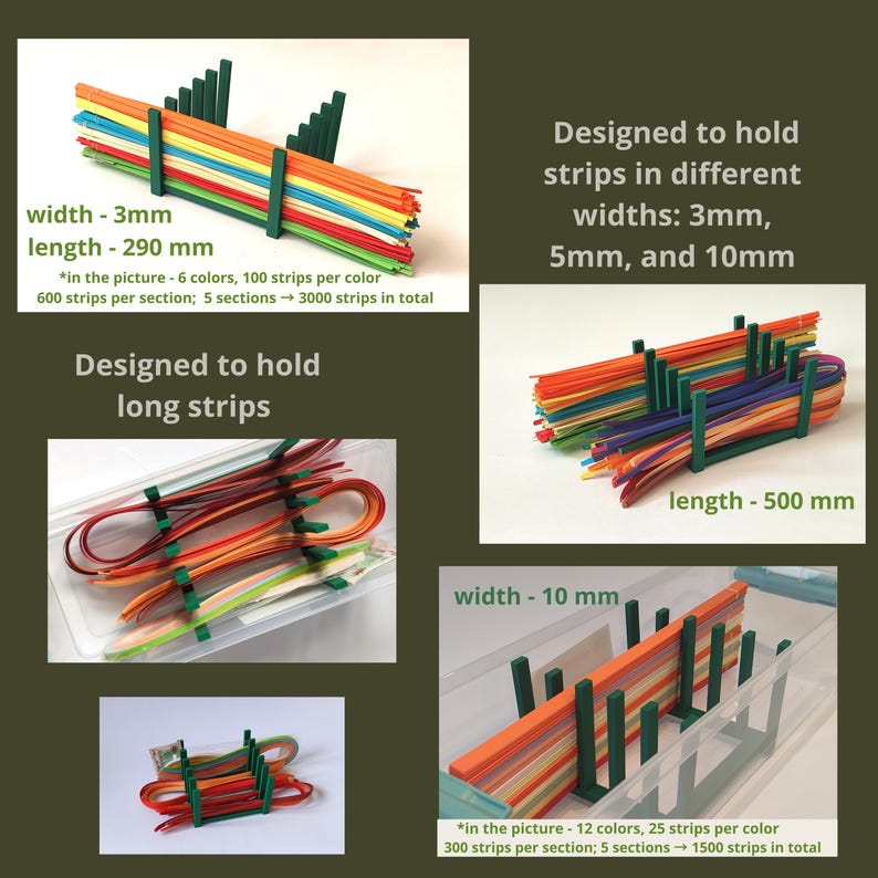 Storage Box for Quilling Paper Strips Organize and Store | Best Place ...