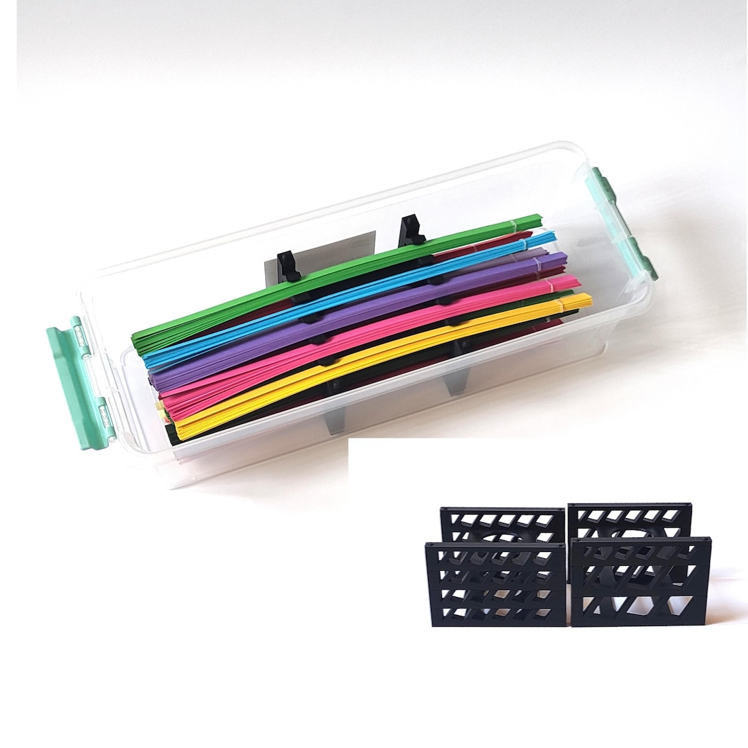 Quilling Paper Storage Box I 2 Variations of Stackable Dividers I Easy ...