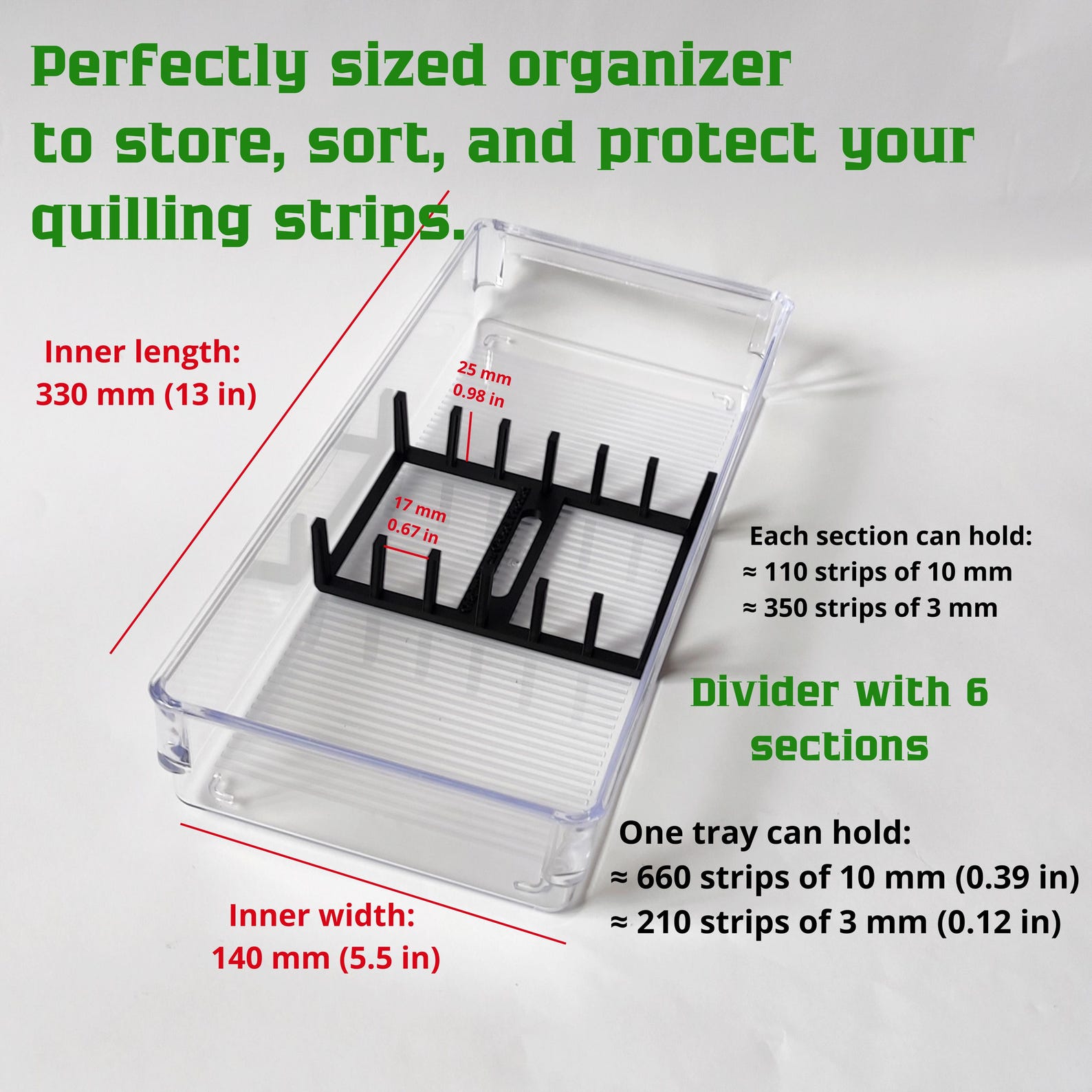 Quilling Paper Storage Tray| Best Place to Store Paper Strips| Craft ...