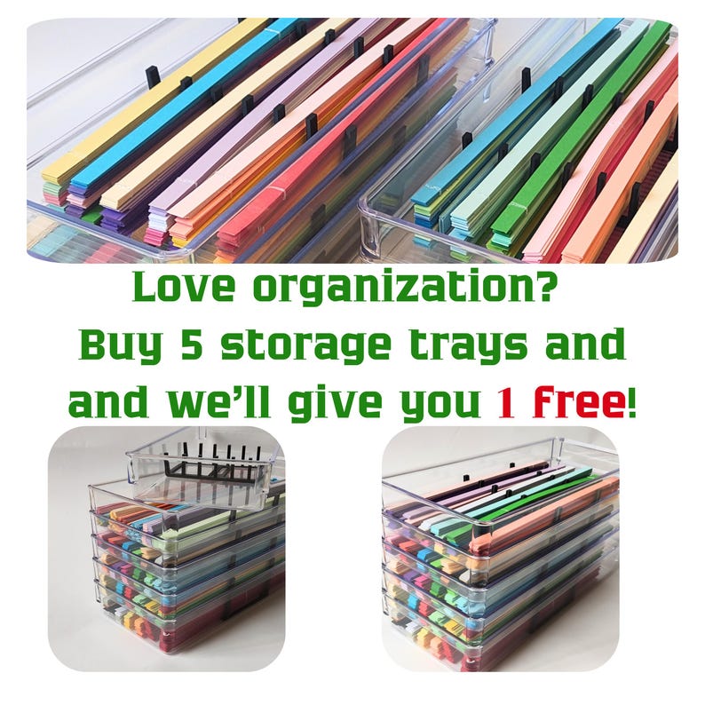 Quilling Paper Storage Tray| Best Place to Store Paper Strips| Craft ...