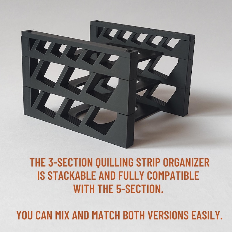 Quilling Paper Strips Organizer - 5-section Divider – Stackable Modules ...