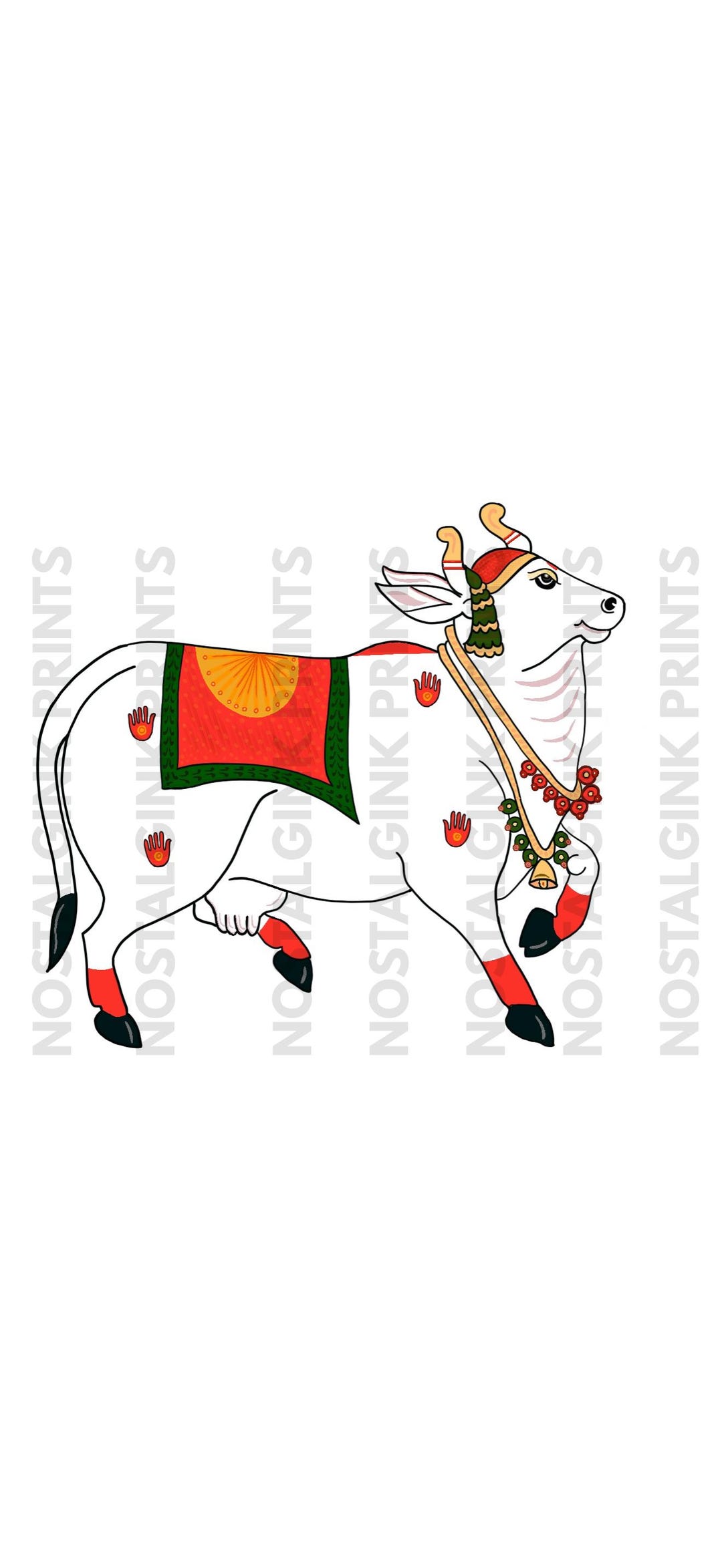 Pichwai Cow Left and Right Facing Digital File| Instant Download ...