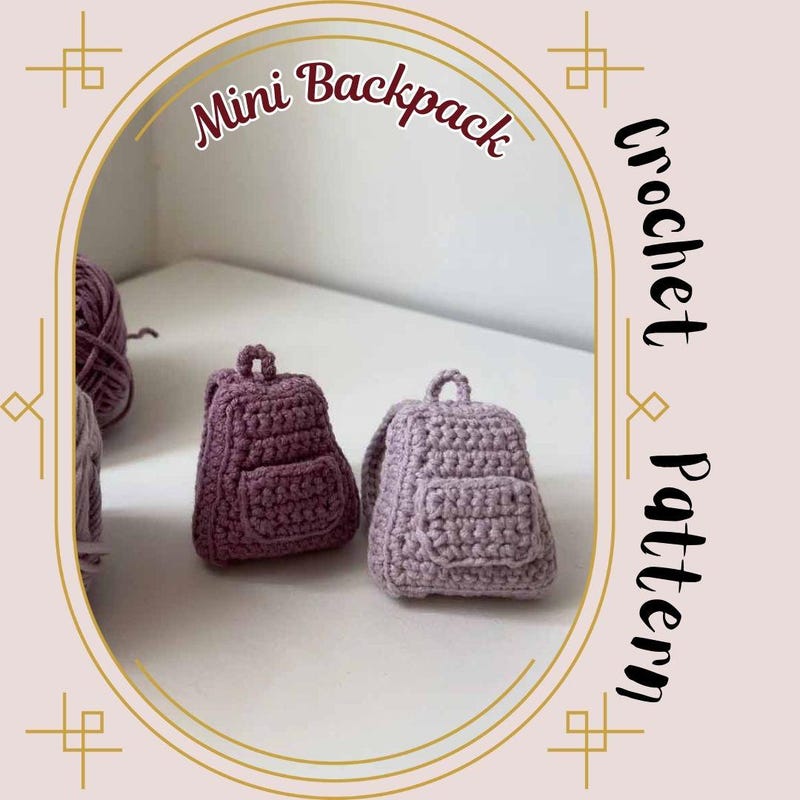 Mini Backpack Keychain - Etsy