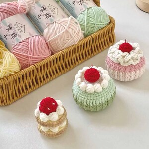 3-in-1 Mini Cake Crochet Pattern Cute Cake Bundle Amigurumi Dessert ...