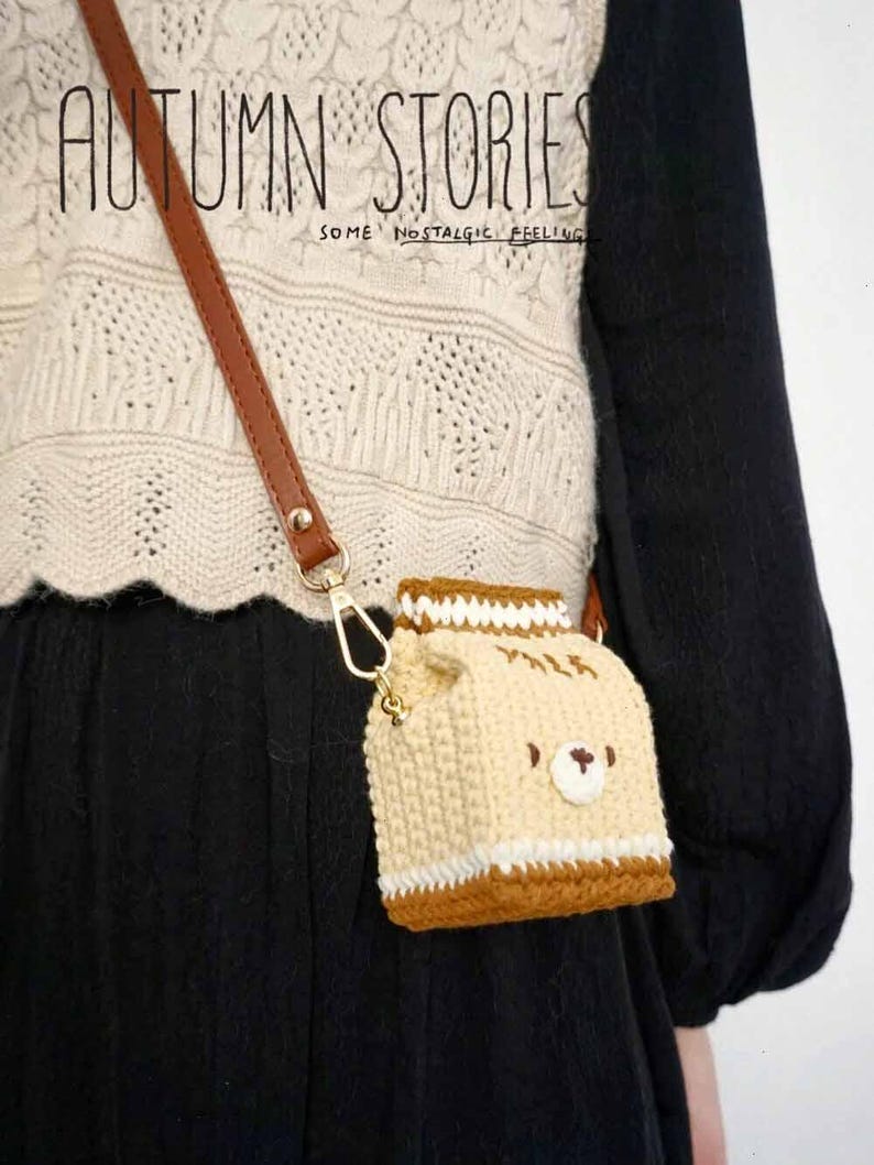 Milk Carton Purse Bag Crochet Pattern Easy Simple Cute Teddy Bear ...