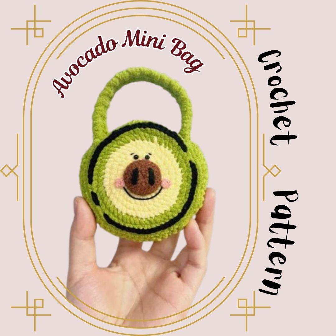 Avocado Earbuds Case Crochet Pattern Easy Healthy Fruit Small Mini ...