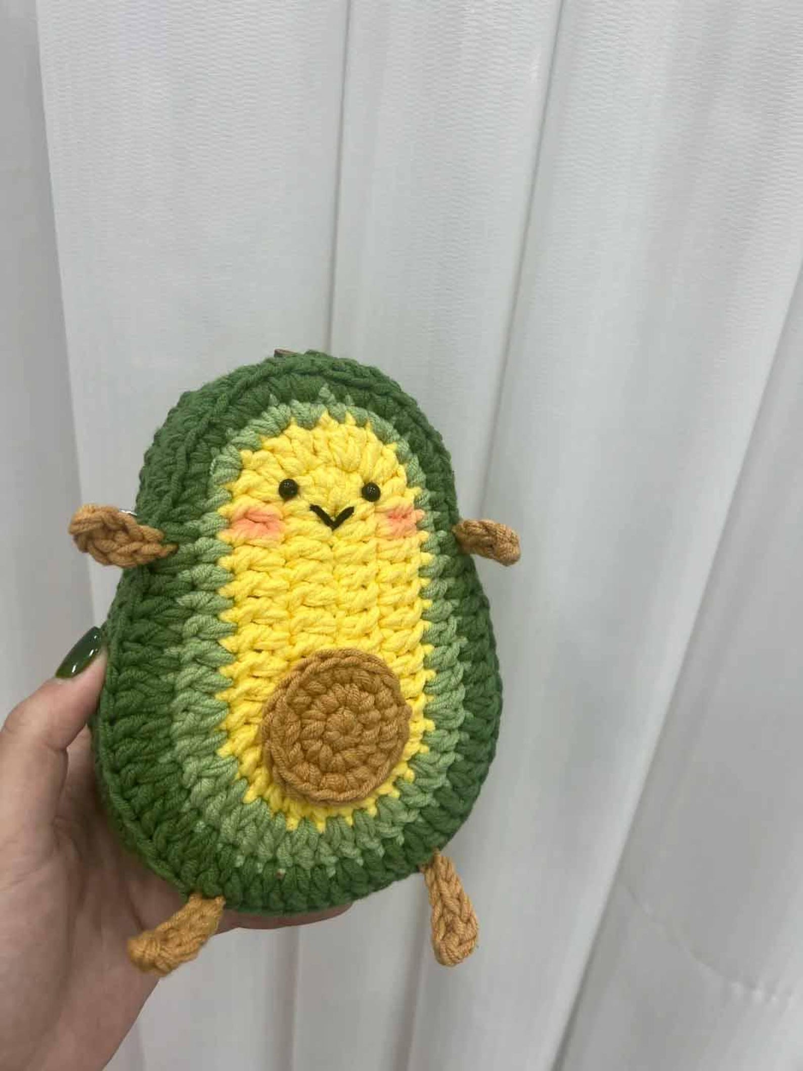 Avocado Bag Crochet Pattern Cute Fruit Vegetable Food Purse Sling Bag ...