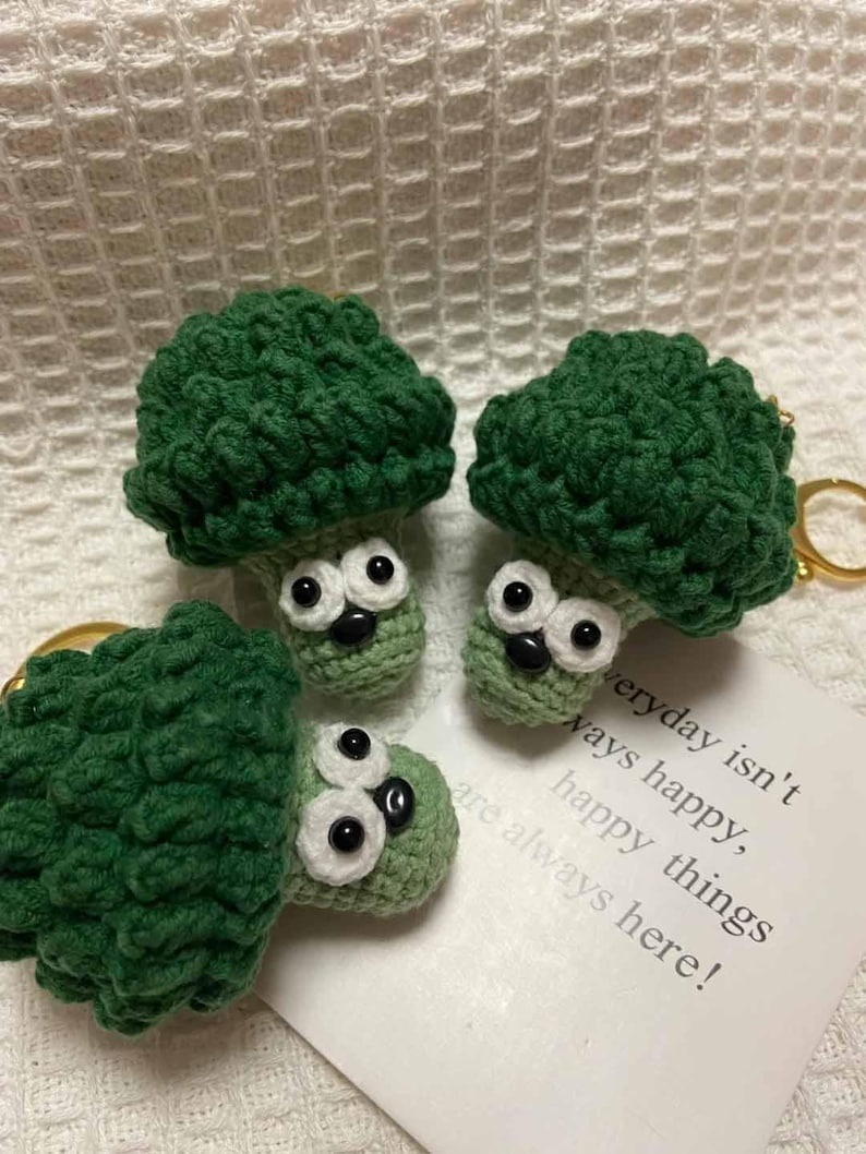 NO SEW Broccoli Crochet Pattern Easy Green Vegetable Fruit Amigurumi ...