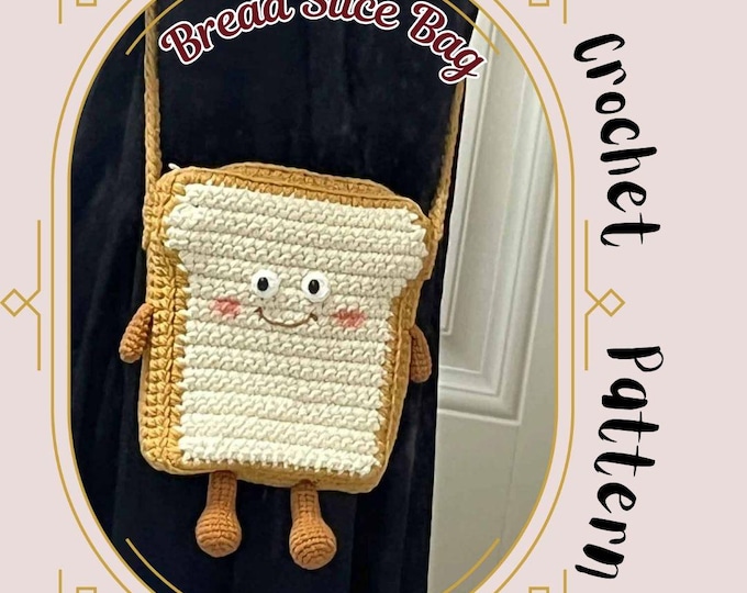 Toastie Bread Bag Crochet Pattern - Etsy Canada