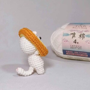 Toast Cat Crochet Pattern A Slice of Bread on Baby Kitten Donut Food ...