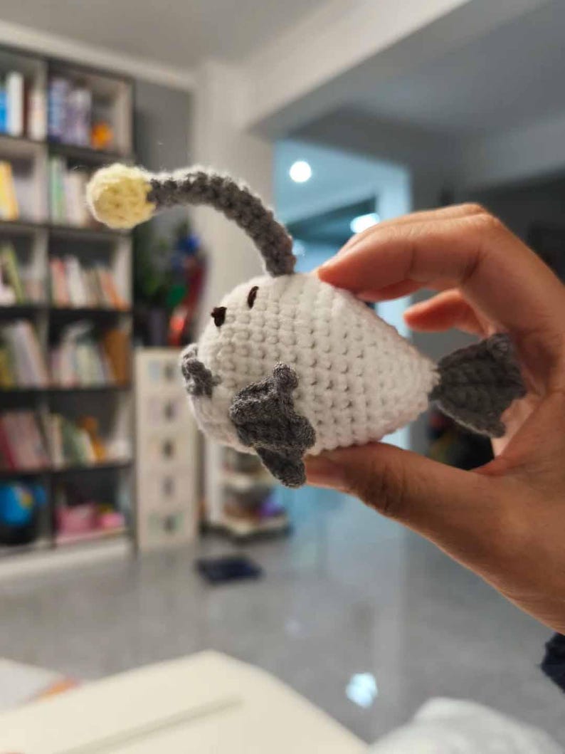 Anglerfish Crochet Pattern Deep Sea Fish Amigurumi Ocean Marine Life ...