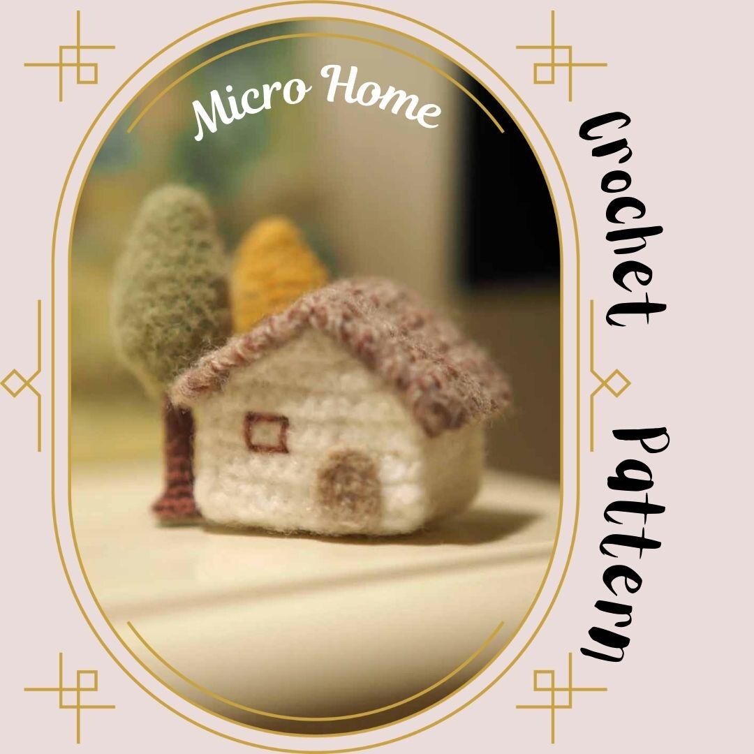 Micro Home Crochet Pattern Home Sweet Home Decor Micro Crochet Handmade ...