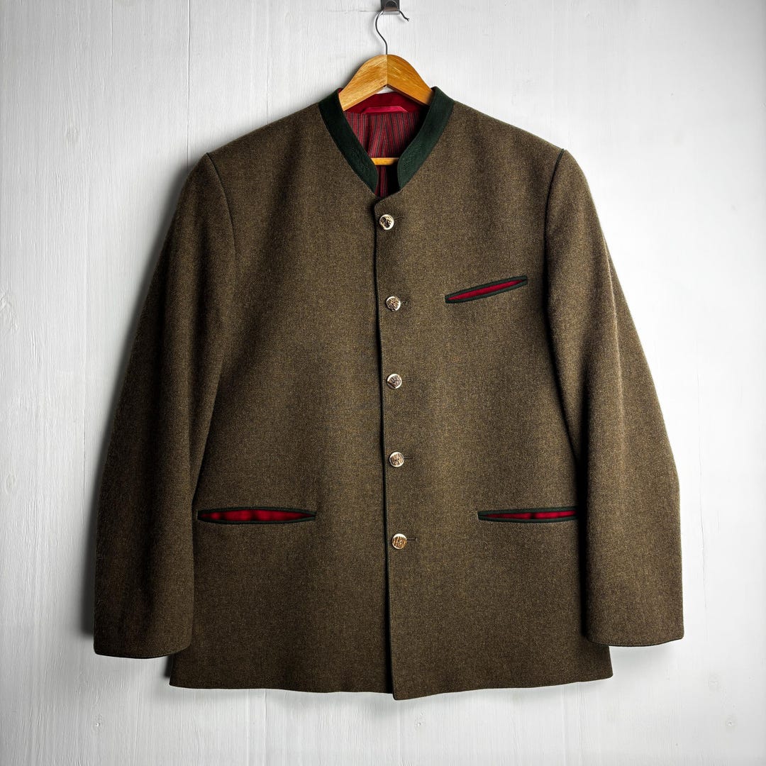 Lodenfrey Wool-cashmere Traditional Austrian Men’s Blazer Jacket Brown ...
