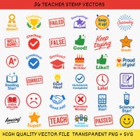 Notary Stamp Clip Art Set, PNG, SVG, VECTOR, Notary Stamp Border, Round ...