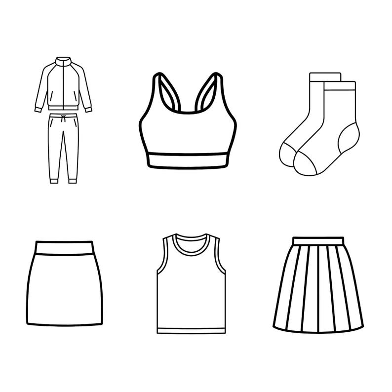 50 Clothing SVG Bundle, Apparel Line Icons, Fashion Boutique Logo PNG ...