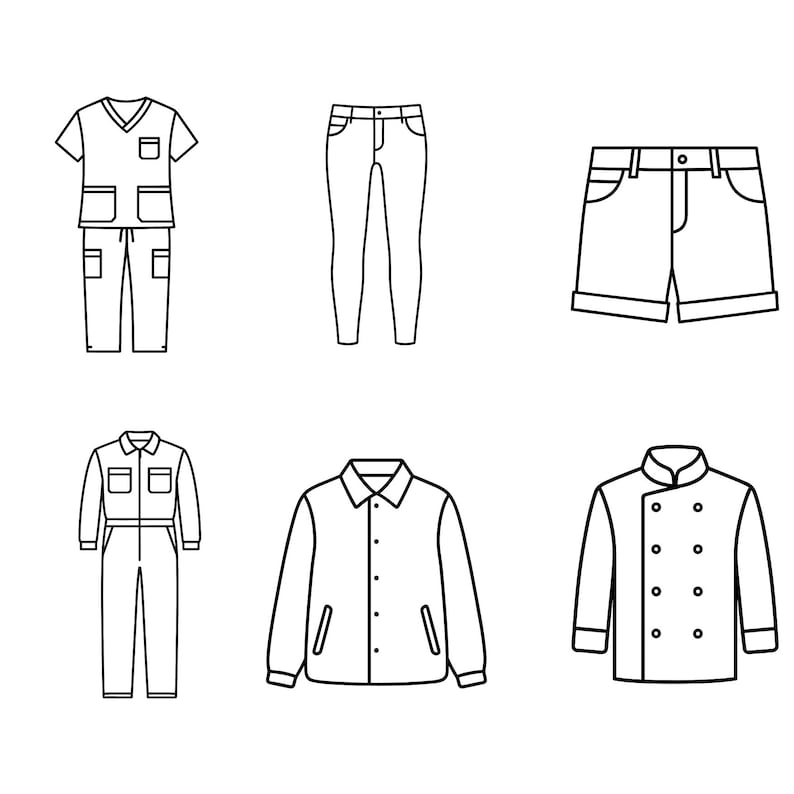50 Clothing SVG Bundle, Apparel Line Icons, Fashion Boutique Logo PNG ...
