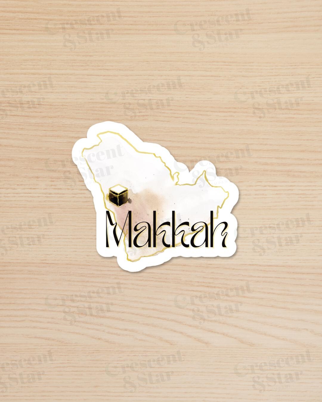 Makkah Map Sticker - Etsy