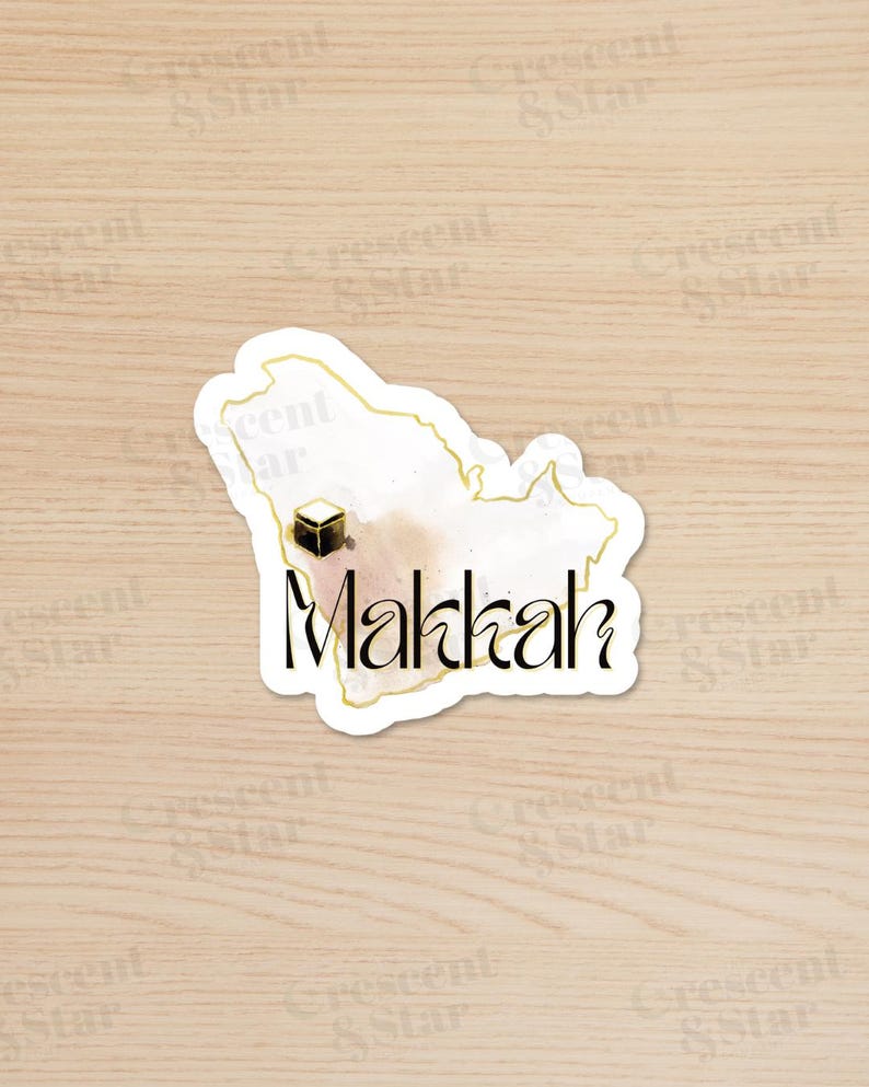Makkah Map Sticker - Etsy