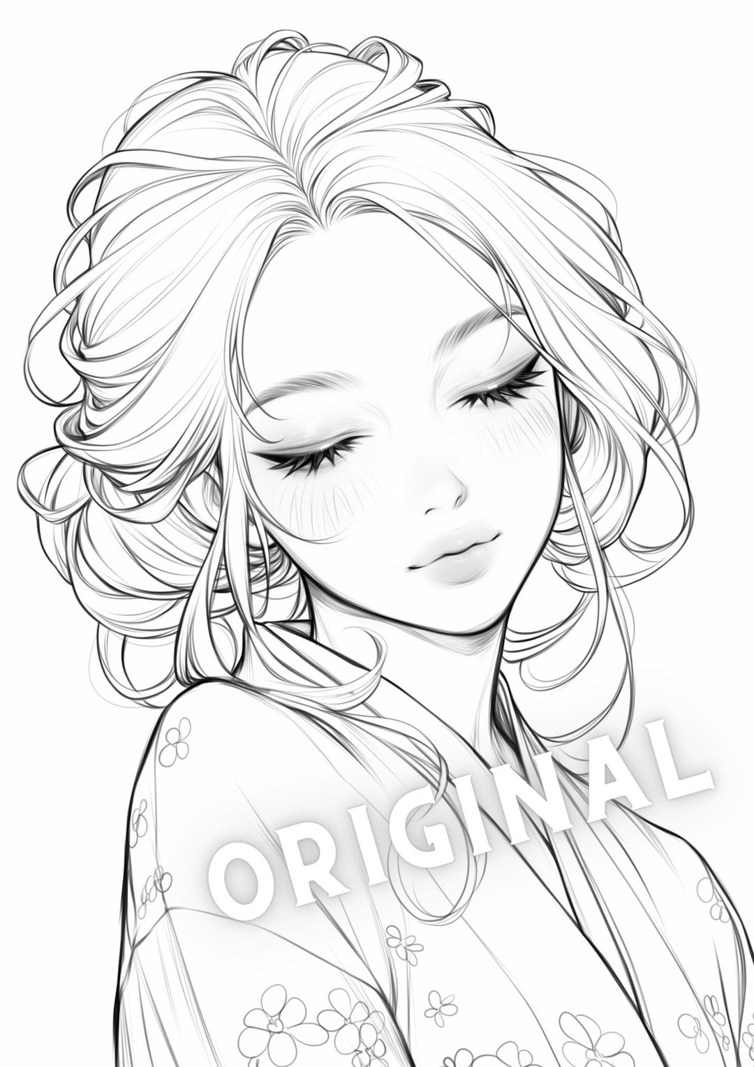 Adult Coloring Page | Digital Prints | Detailed Coloring Sheet for ...