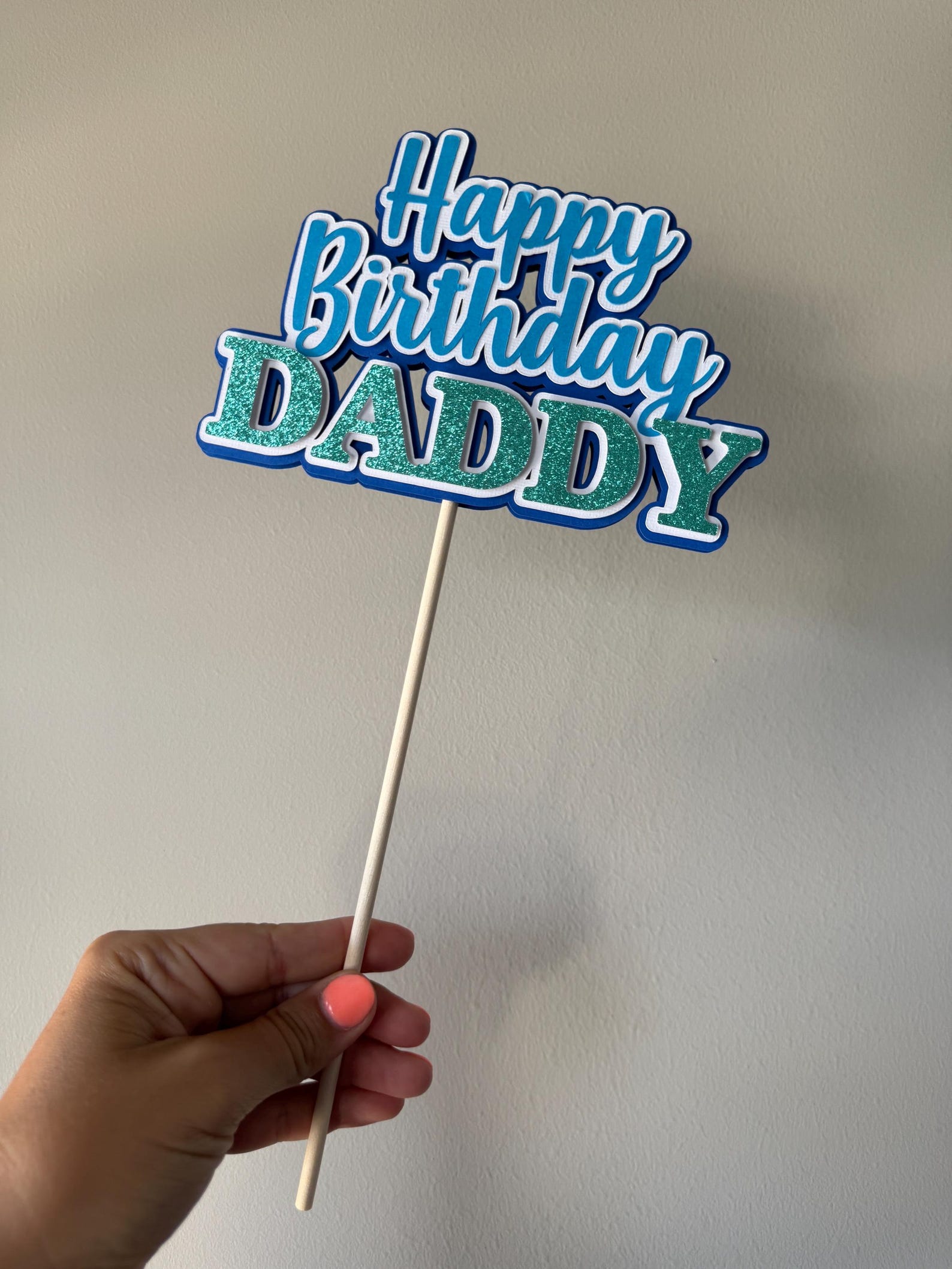 Happy Birthday Daddy Cake Topper - Etsy