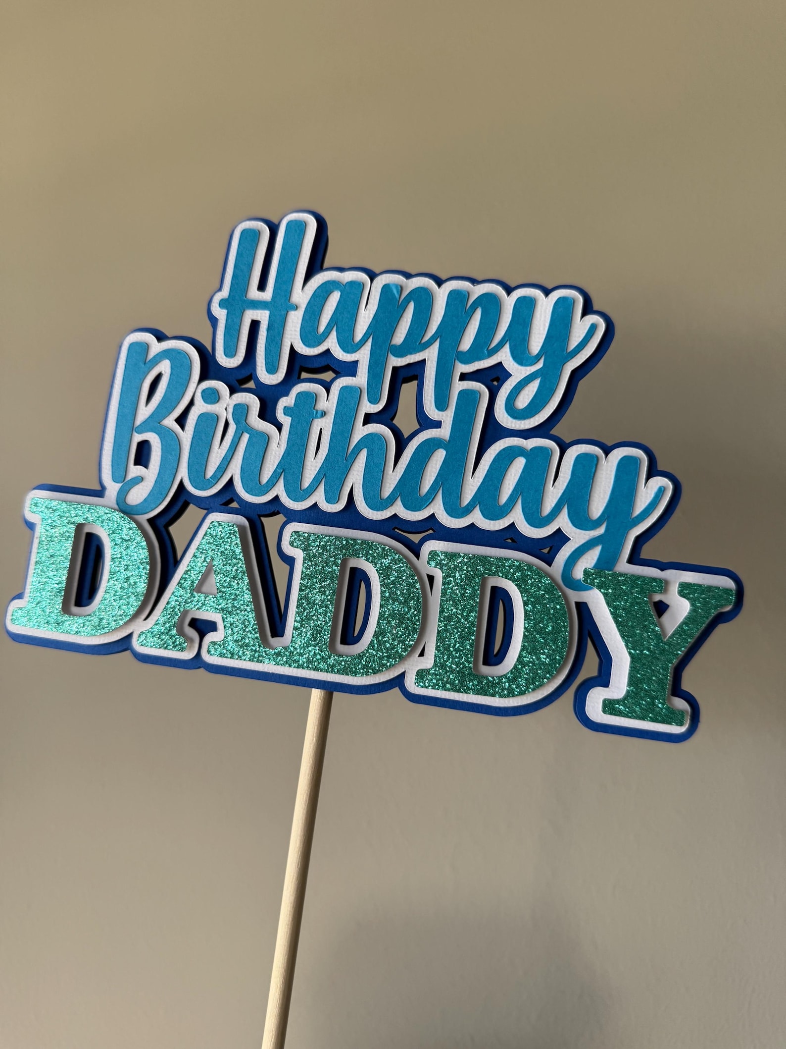 Happy Birthday Daddy Cake Topper - Etsy