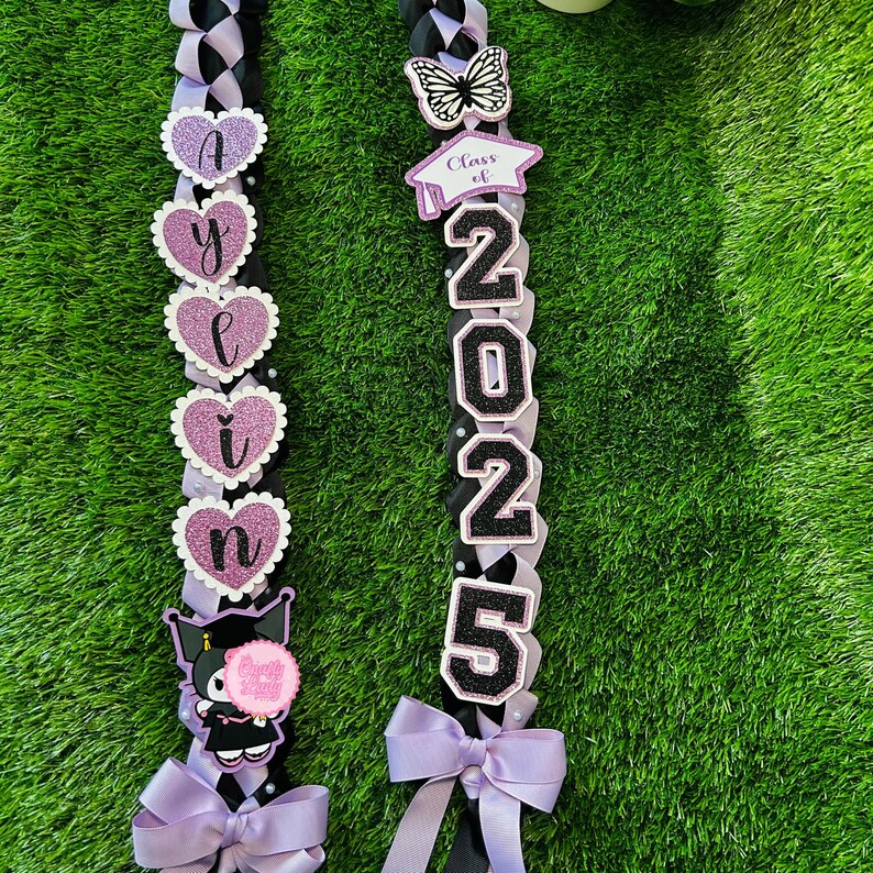 Purple and Black Graduation Lei 2025 - Etsy