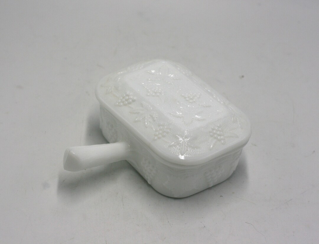 Vintage Imperial Glass Cigarette Box With Handle - Etsy