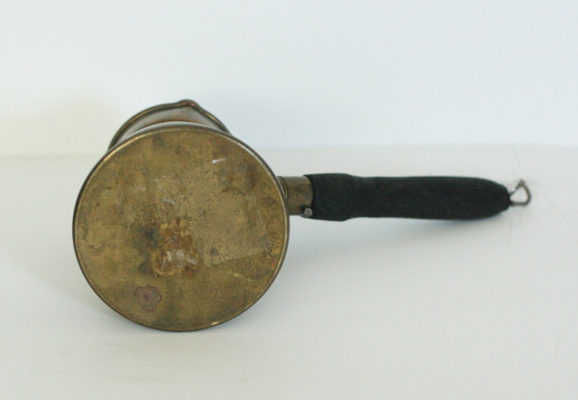 Brass Pouring Vessel With Wood Handle - Etsy