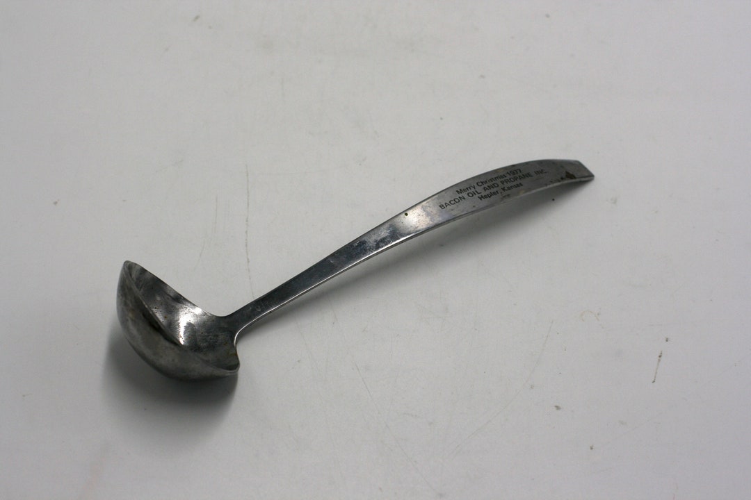 Vintage Promotional Christmas Ladle 1977 Bacon Oil and Propane Inc ...