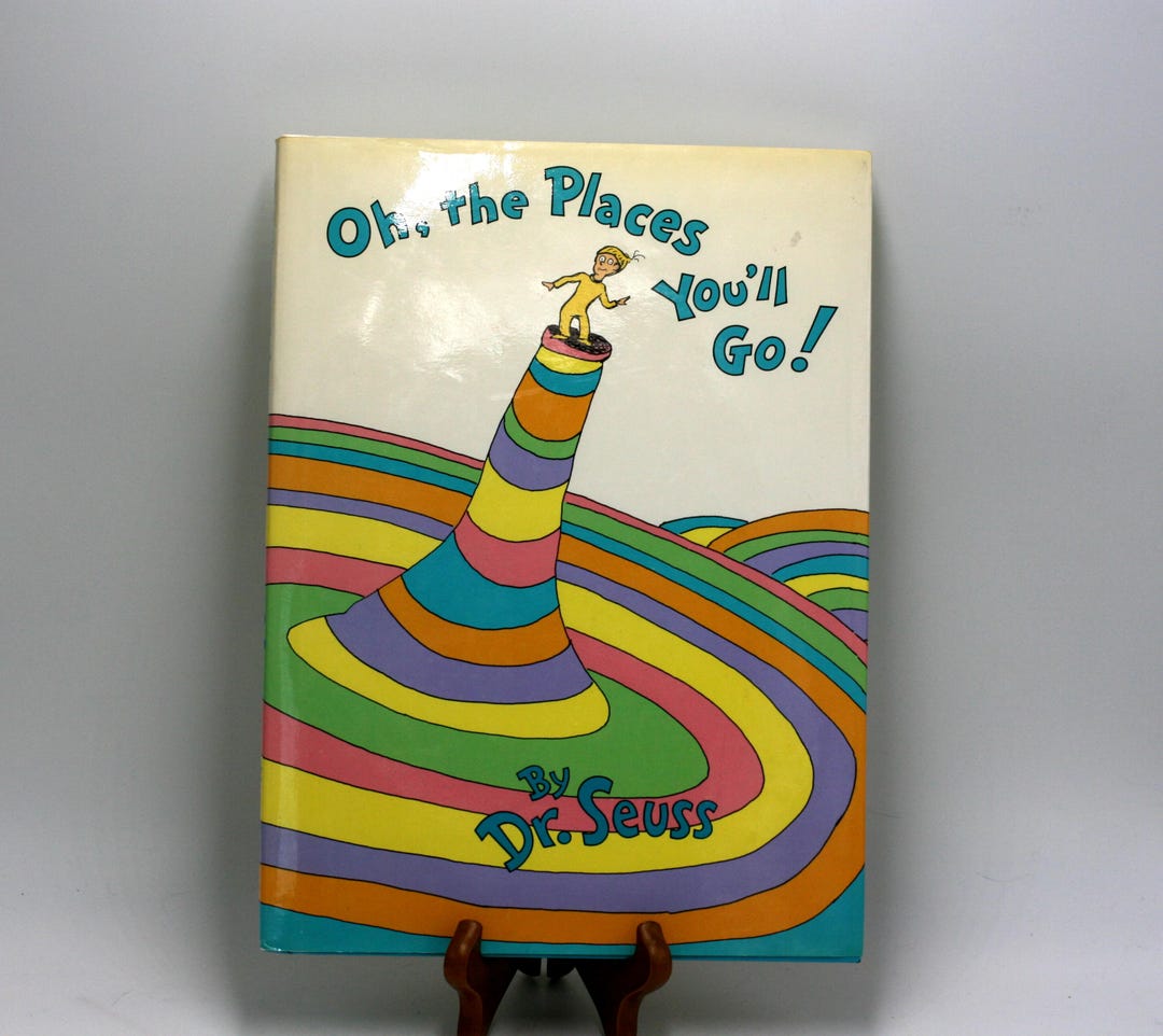 Vintage Dr. Seuss Oh the Places You'll Go 1990 - Etsy