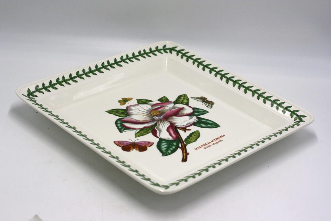 Vintage Port Meirion Magnolia Square Plate - Etsy