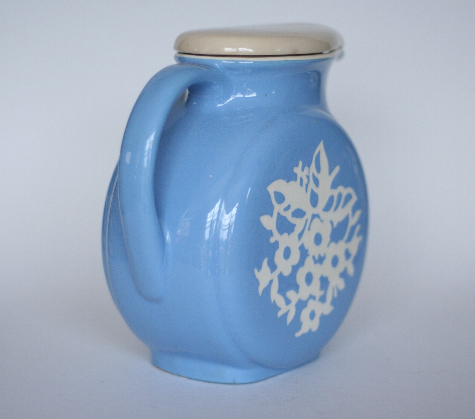 Vintage Cameo Ware Water Pitcher by Marker Pottery - Etsy