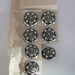 Vintage V W Gesch Silver Floral Buttons - Etsy