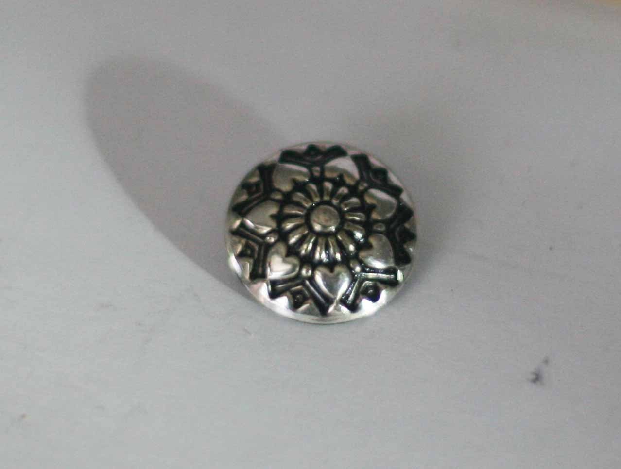 Vintage V W Gesch Silver Floral Buttons - Etsy