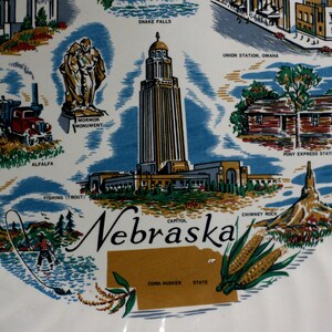 Vintage Nebraska Souvenir Plate - Etsy