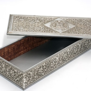 Vintage Guildcraft Embossed Tin Made in New York - Etsy