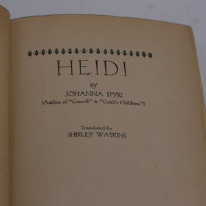 Vintage Books Heidi and Heidi's Children - Etsy