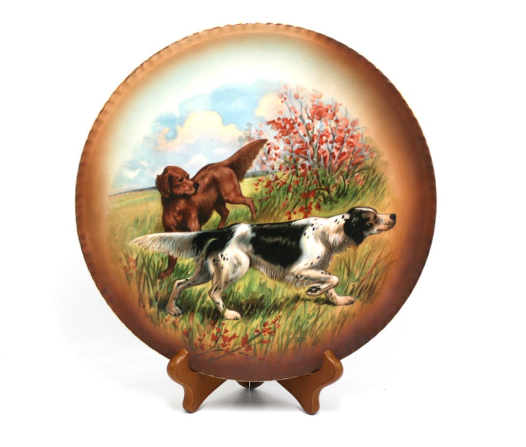 Vintage R K Beck Hunting Dog Collectible Plate - Etsy