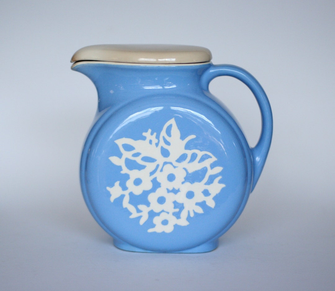 Vintage Cameo Ware Water Pitcher by Marker Pottery - Etsy