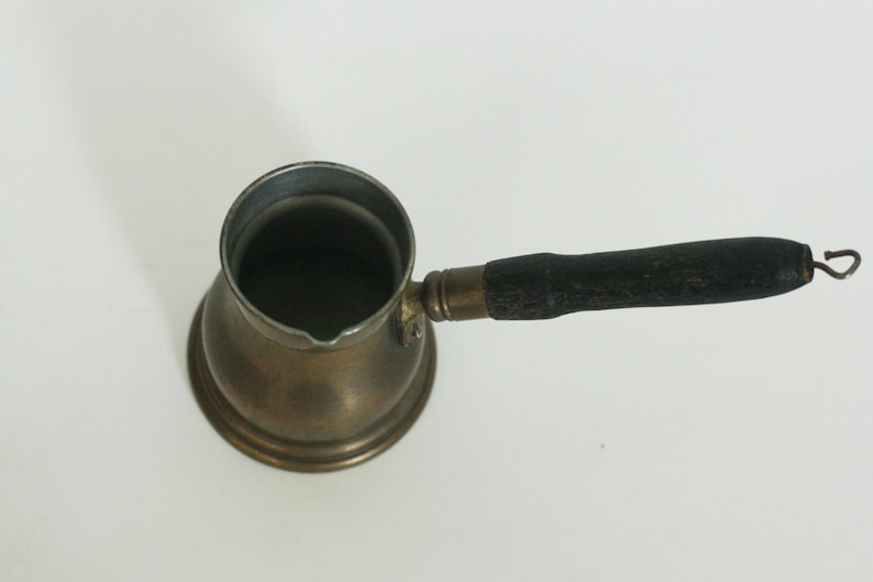 Brass Pouring Vessel With Wood Handle - Etsy