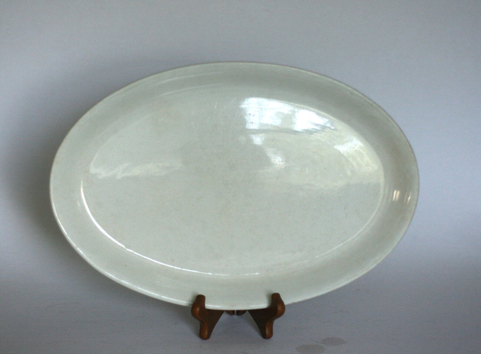 Vintage Anchor Pottery White Granite Platter - Etsy
